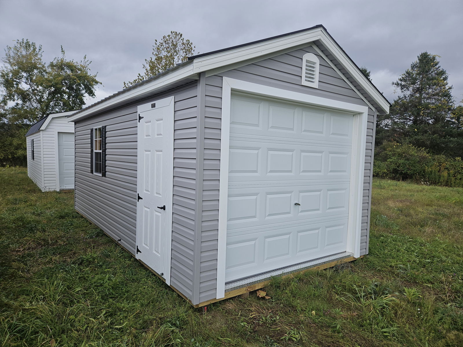 10x20 Vinyl Deluxe Gable Garage Shed